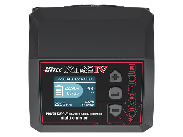 AC/DC 充・放電器 Multi Charger X1 AC PLUS Ⅳ[ マルチチャージャー X1 ACプラス Ⅳ ] | Hitec Multiplex Japan Inc.