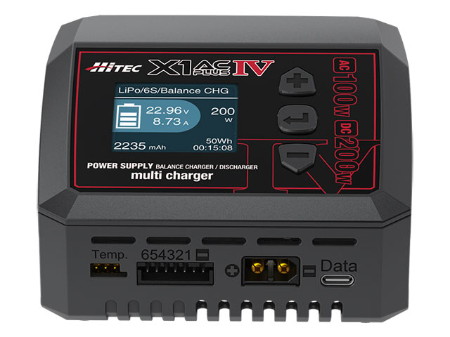 AC/DC 充・放電器 Multi Charger X1 AC PLUS Ⅳ[ マルチチャージャー X1 ACプラス Ⅳ ] | Hitec Multiplex Japan Inc.