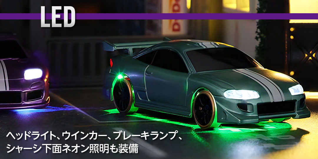 1/76 C64 Blue Drift Car[ 1/76スケール C64ブルー ドリフトカー ] | Hitec Multiplex ...